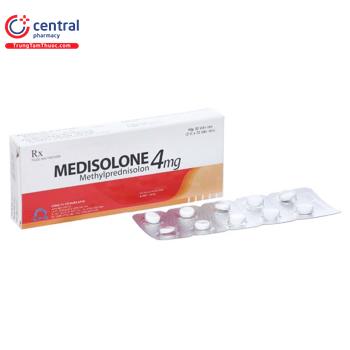 [CHÍNH HÃNG] Thuốc Medisolone 4mg - điều trị viêm và bệnh miễn dịch