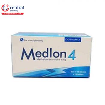 Thuốc Medlon 4 DHG điều trị các triệu chứng viêm và bệnh lý miễn dịch