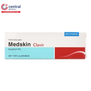 Thuốc bôi da Medskin Clovir 5g DHG điều trị mụn rụp sinh dục