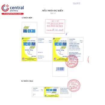 Thuốc Meko INH 150: Cách dùng, liều dùng, lưu ý khi sử dụng