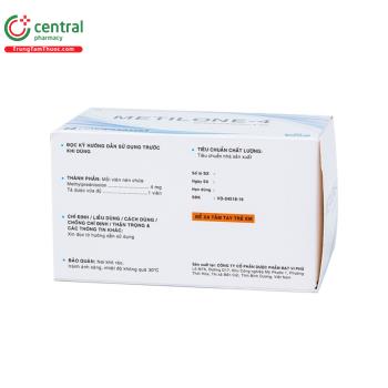 Thuốc Metilone-4 điều trị viêm khớp dạng thấp, bệnh dị ứng nặng