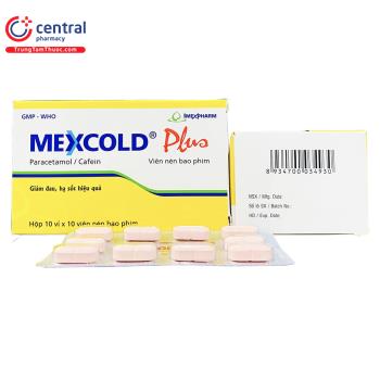 [CHÍNH HÃNG] Thuốc Mexcold Plus giúp giảm đau, hạ sốt hiệu quả