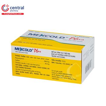 [CHÍNH HÃNG] Thuốc Mexcold Plus giúp giảm đau, hạ sốt hiệu quả
