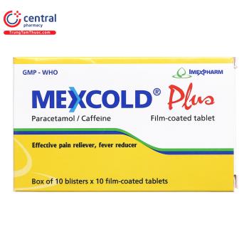 [CHÍNH HÃNG] Thuốc Mexcold Plus giúp giảm đau, hạ sốt hiệu quả