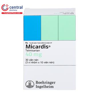 Thuốc Micardis 40mg - Thuốc điều trị tăng huyết áp vô căn