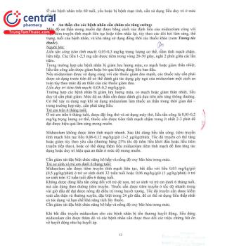 [CHÍNH HÃNG] Thuốc Midanium - Thuốc có tác dụng gây tê, gây mê