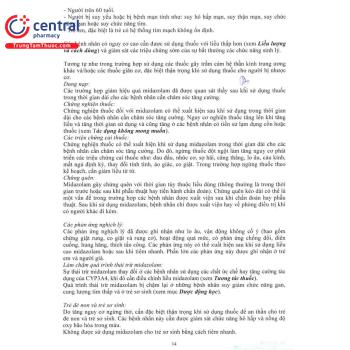 [CHÍNH HÃNG] Thuốc Midanium - Thuốc có tác dụng gây tê, gây mê