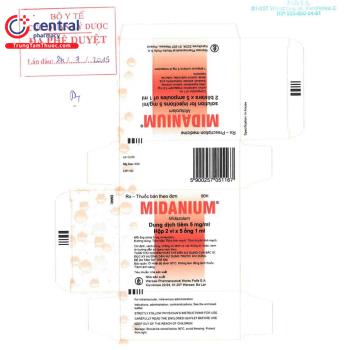 [CHÍNH HÃNG] Thuốc Midanium - Thuốc có tác dụng gây tê, gây mê