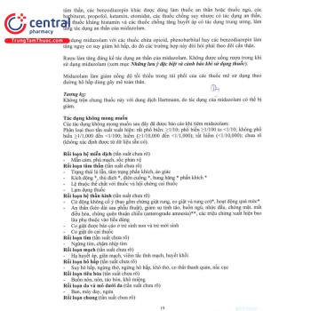 [CHÍNH HÃNG] Thuốc Midanium - Thuốc có tác dụng gây tê, gây mê