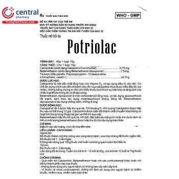[CHÍNH HÃNG] Thuốc Potriolac - thuốc mỡ điều trị vảy nến hiệu quả