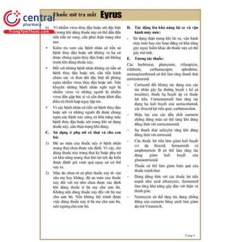 Thuốc mỡ tra mắt Eyrus 3.5g ( Eyrus Ophthalmic Ointment )