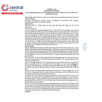 [CHÍNH HÃNG] Thuốc Monte-H10 điều trị hen phế quản mạn tính
