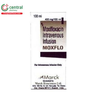 Thuốc Moxflo 400mg/100ml chứa Moxifloxacin, điều trị nhiễm khuẩn