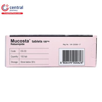 Thuốc Mucosta Tablets 100mg - Thuốc điều trị viêm loét dạ dày