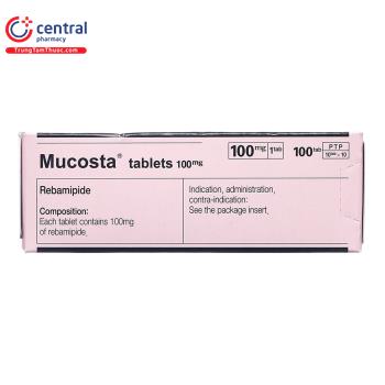 Thuốc Mucosta Tablets 100mg - Thuốc điều trị viêm loét dạ dày