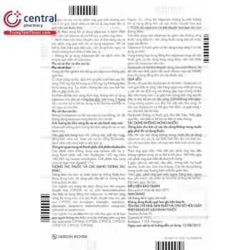 Thuốc Mydocalm 150mg: hướng dẫn sử dụng thuốc hiệu quả