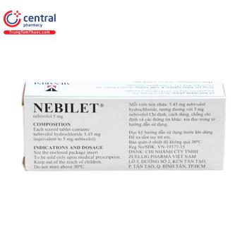 Thuốc Nebilet: Chỉ định, liều dùng và lưu ý sử dụng