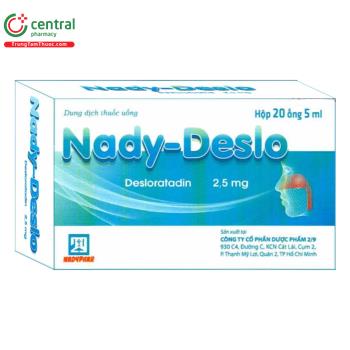 Thuốc Nady-Deslo 0,5mg/ml - Giảm các triệu chứng của viêm mũi dị ứng