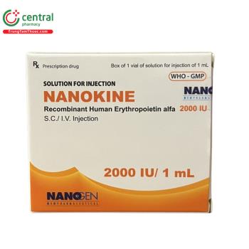 [CHÍNH HÃNG] Thuốc Nanokine 2000IU/1ml - Dùng cho bệnh nhân thiếu máu