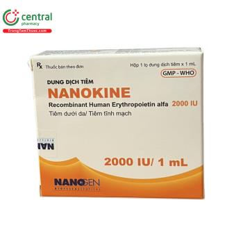 [CHÍNH HÃNG] Thuốc Nanokine 2000IU/1ml - Dùng cho bệnh nhân thiếu máu
