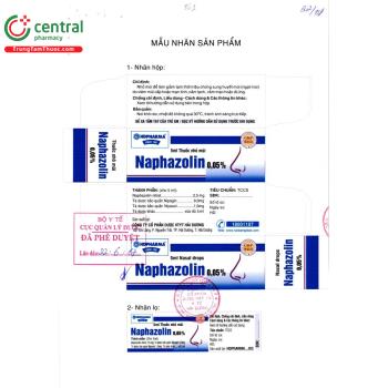Thuốc Naphazolin 0,05% HDPharma giảm tạm thời triệu chứng sung huyết mũi