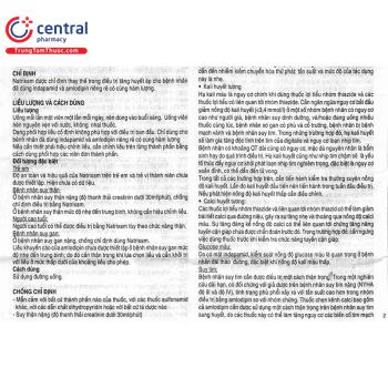 [CHÍNH HÃNG] Thuốc Natrixam 1.5mg/10mg điều trị tăng huyết áp vô căn