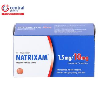 [CHÍNH HÃNG] Thuốc Natrixam 1.5mg/10mg điều trị tăng huyết áp vô căn
