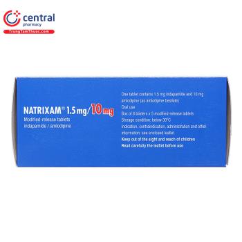 [CHÍNH HÃNG] Thuốc Natrixam 1.5mg/10mg điều trị tăng huyết áp vô căn