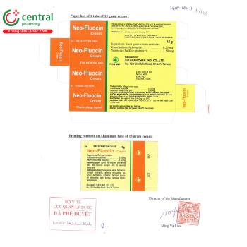 Thuốc Neo-Fluocin Cream - Điều trị các bệnh lý về viêm da, chàm da