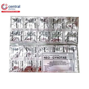[CHÍNH HÃNG] Thuốc Neo-Gynotab tác dụng trị bệnh viêm phụ khoa