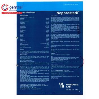 [CHÍNH HÃNG] Dịch truyền Nephrosteril 250ml cung cấp chất đạm