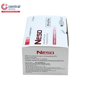 [CHÍNH HÃNG] Thuốc Neso 500mg/20mg giảm đau, chống viêm