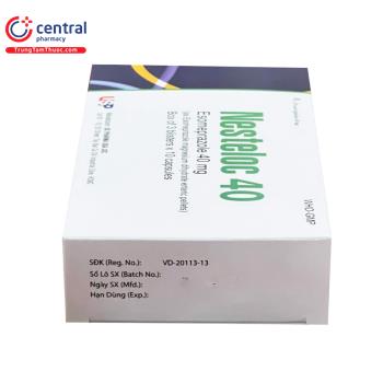 Thuốc Nesteloc 40 (Esomeprazol 40mg): công dụng, lưu ý khi dùng