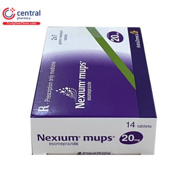 Thuốc Nexium Mups 20mg điều trị loét dạ dày tá tràng