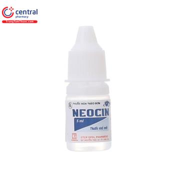 Thuốc nhỏ mắt Neocin 5ml dùng để điều trị các bệnh nhiễm khuẩn ở mắt