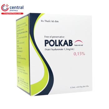 Thuốc nhỏ mắt Polkab điều trị triệu chứng khô mắt, làm dịu mắt