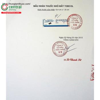Thuốc nhỏ mắt Tobcol 5ml (Tobramycin) - Điều trị các nhiễm khuẩn mắt