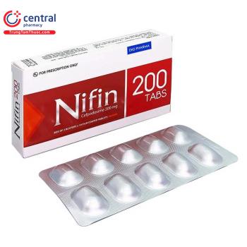 [CHÍNH HÃNG] Thuốc Nifin 200 Tabs - chỉ định, liều dùng