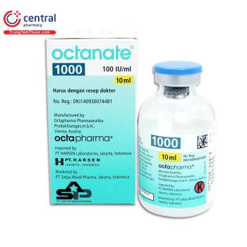 [CHÍNH HÃNG] Thuốc Octanate 1000UI điều trị Haemophilia A