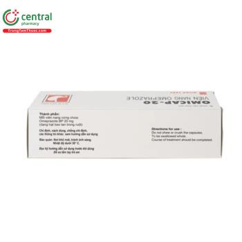 Thuốc Omicap-20 điều trị viêm loét, trào ngược dạ dày, thực quản