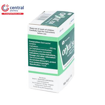 [CHÍNH HÃNG] Thuốc Opxil 250 (Bột) - Kháng sinh điều trị nhiễm khuẩn