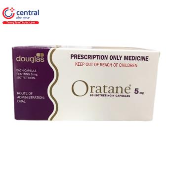[CHÍNH HÃNG] Thuốc Oratane 5mg điều trị các loại mụn trứng cá nặng