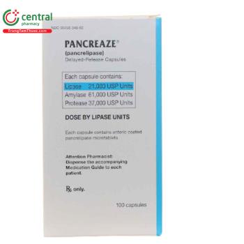Thuốc Pancreaze cung cấp các enzym tiêu hoá giúp phân huỷ thức ăn
