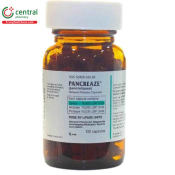 Thuốc Pancreaze cung cấp các enzym tiêu hoá giúp phân huỷ thức ăn