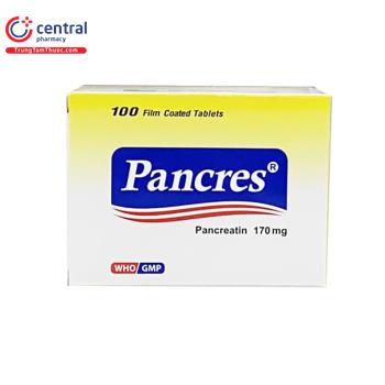 [CHÍNH HÃNG] Thuốc Pancres 170mg điều trị rối loạn tiêu hoá