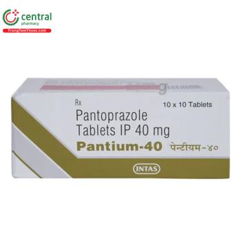 Thuốc Pantium-40 INTAS điều trị viêm loét, trào ngược dạ dày