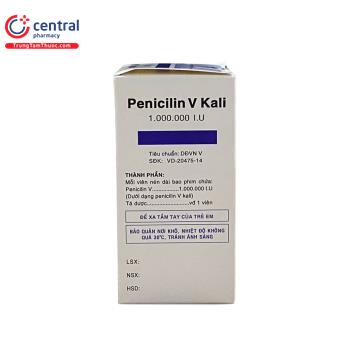 [CHÍNH HÃNG] Thuốc kháng sinh Penicillin V Kali 1.000.000 I.U