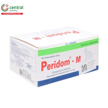 Thuốc Peridom - M 10mg giúp điều trị triệu chứng nôn và buồn nôn