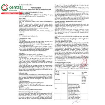Thuốc Peridom - M 10mg giúp điều trị triệu chứng nôn và buồn nôn