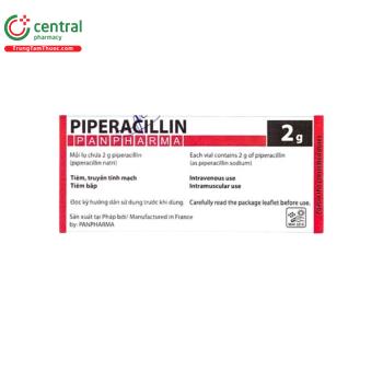 Thuốc kháng sinh Piperacillin Panpharma 2g điều trị nhiễm trùng nặng